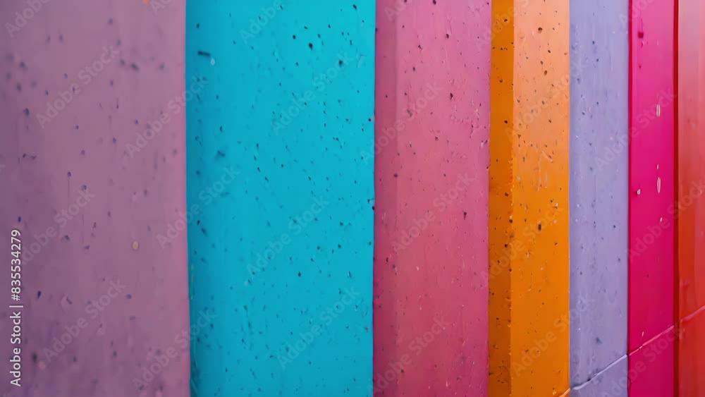 A rainbow of colors from purple to pink mark off the boundary of the ...