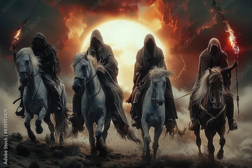 Harbingers of doom: 4 horsemen of the apocalypse - ominous imagery and ...