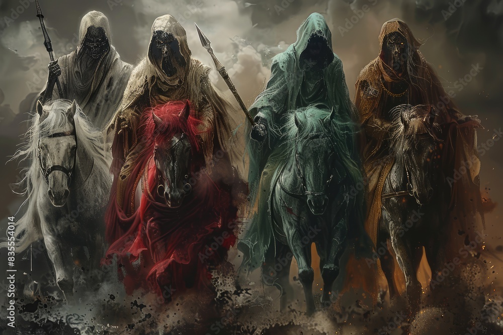 Apocalyptic quartet: 4 horsemen of the apocalypse - the mythical ...