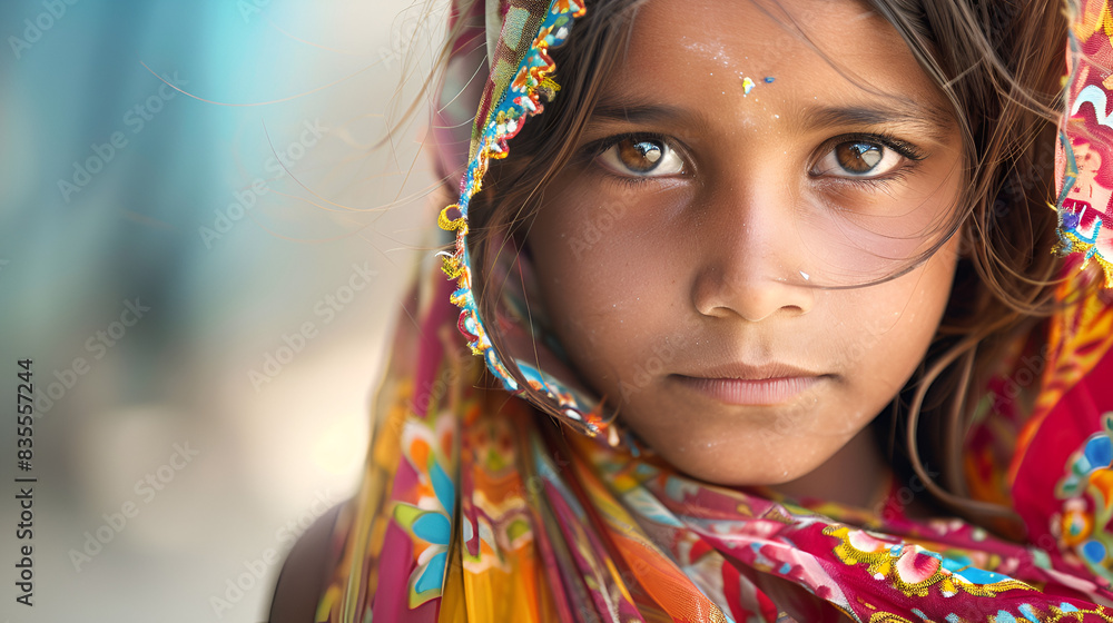poor girl from slum, international girl child day Stock Photo | Adobe Stock