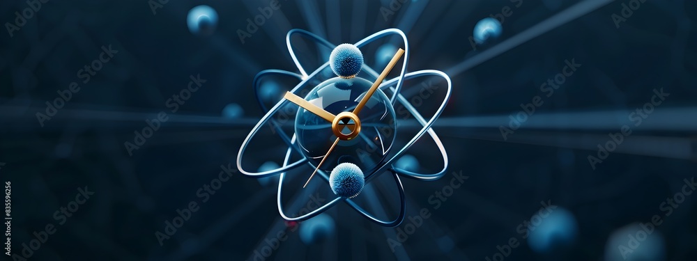 Atomic Clock Showcasing Precision Timekeeping Through Atomic Stock ...