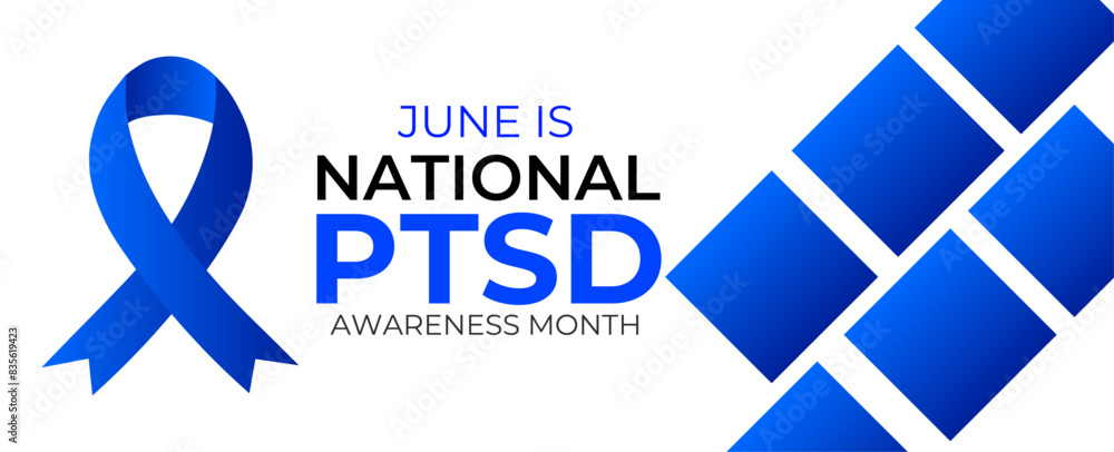 PTSD Awareness Month. National Post Traumatic Stress Disorder Month in ...