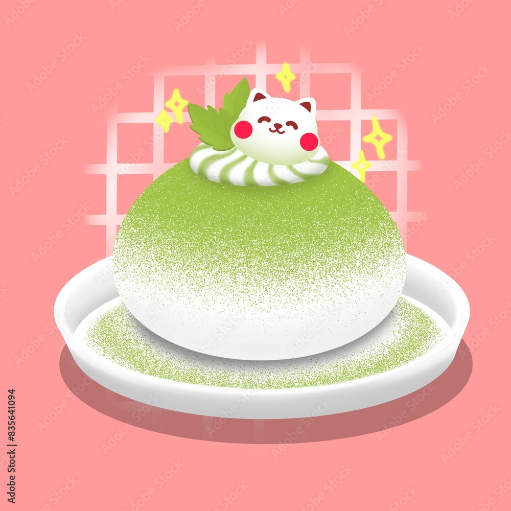moci, cute dessert, illustration cute food, sweet food, japan food ...