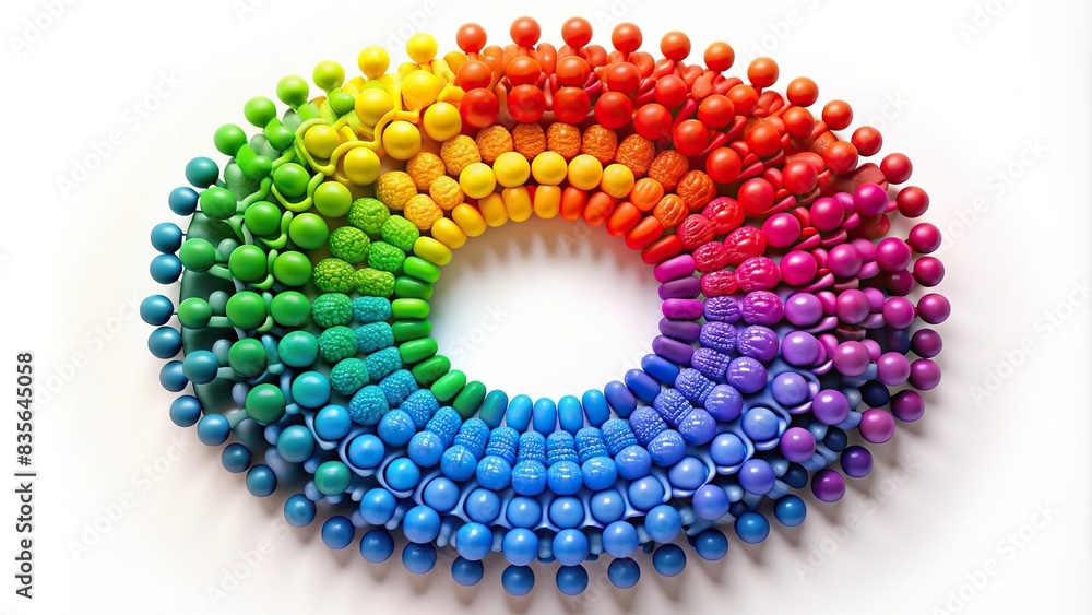 Colorful circle symbolizing neurodiversity , inclusivity, diversity ...