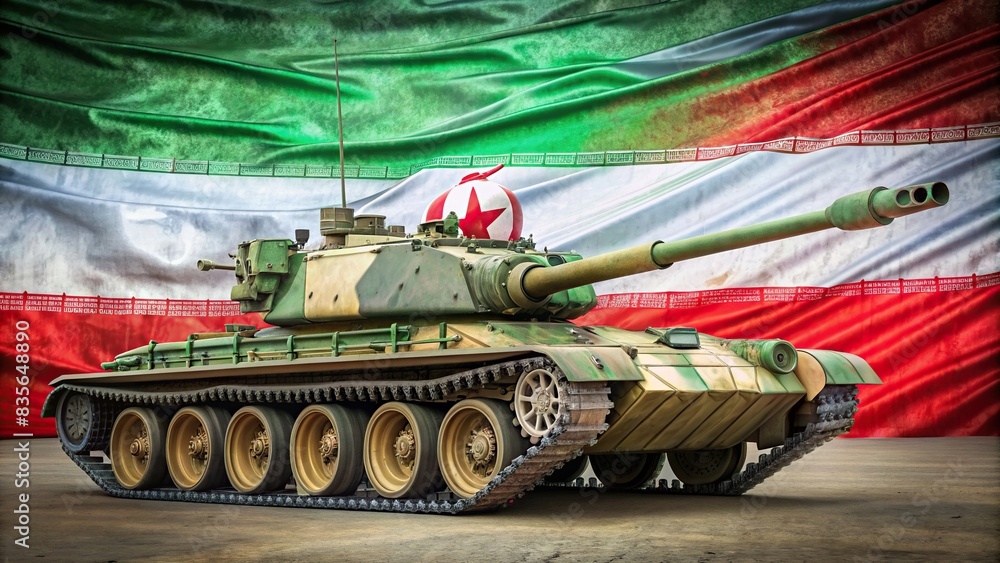 Tank with Iranian flag painted on it , Military, tank, Iranian, flag ...