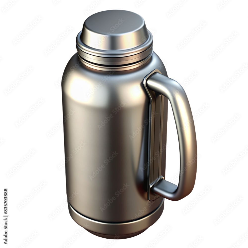 The shiny steel thermos keeps your beverage hot or cold Stainless steel ...