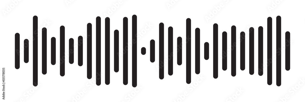 Music player sound bar. Audio speech spectrum noise collection. Sound ...