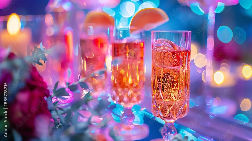 Indulging in a celebration with signature cocktails at a VIP event ...