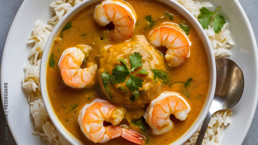 Shrimp malai curry, photo, image, pic, Shrimp malai curry picture, full ...