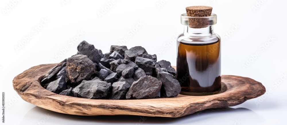 Shilajit, an ayurvedic medicine, originates from the Himalayan rocks ...