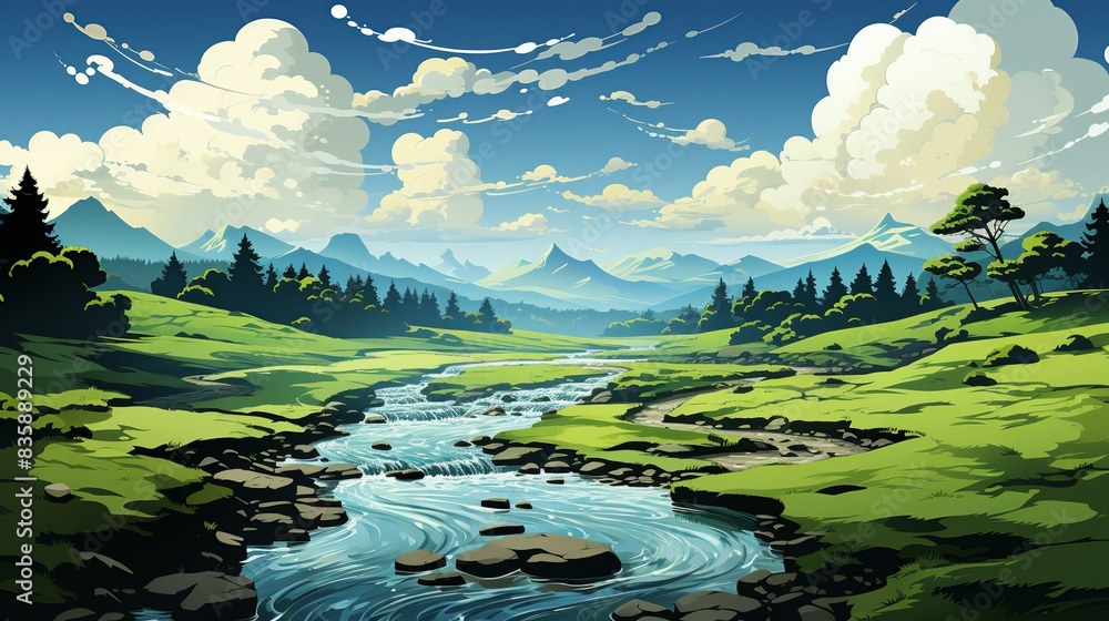 An illustration of the water cycle, with arrows depicting the movement ...