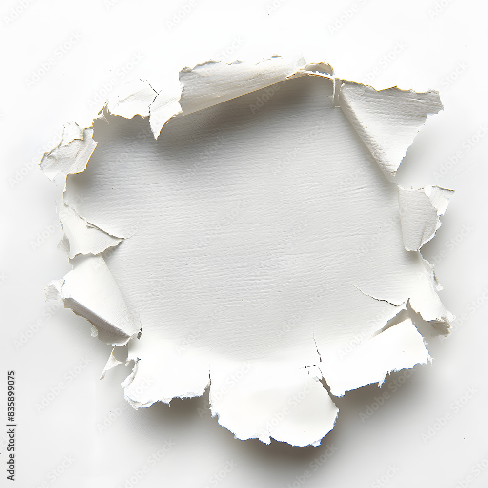 Ripped paper on , ripped paper, hole torn isolated cut out png, white ...