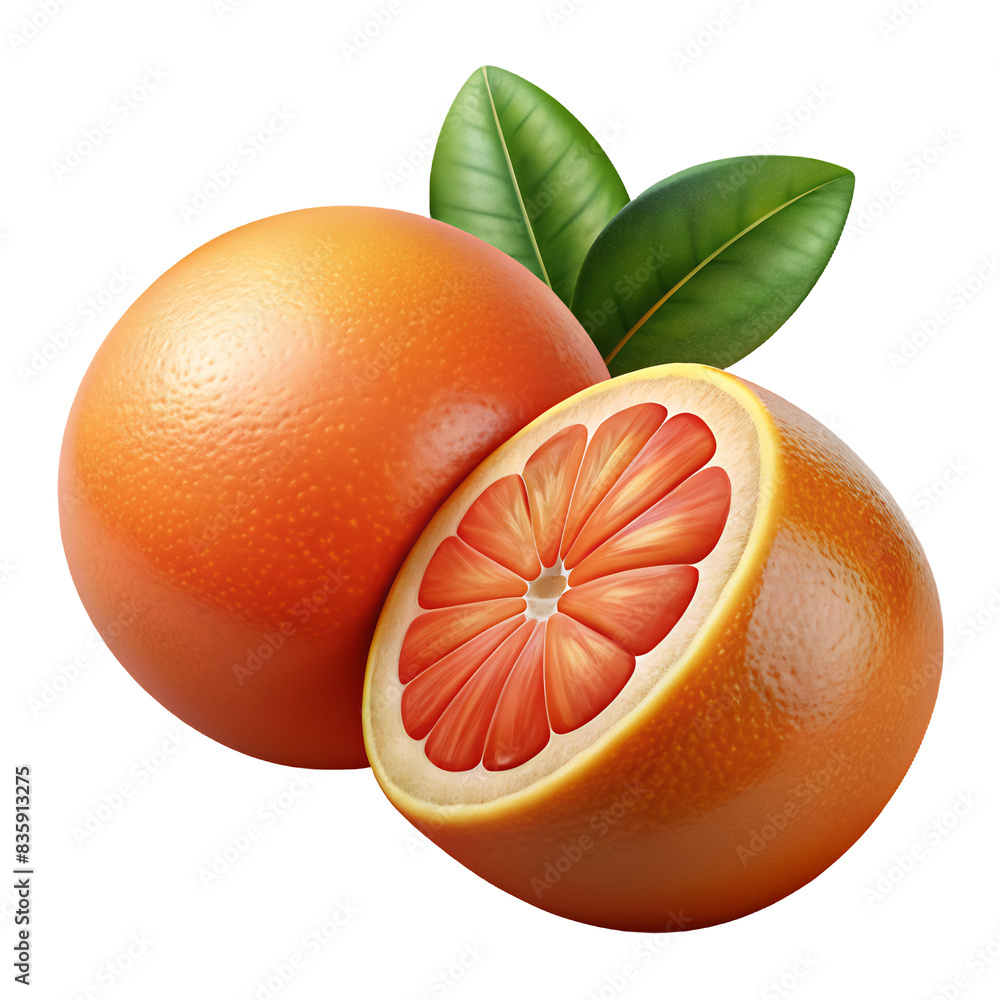 ภาพประกอบสต็อก Blood Oranges 2d Icon In Water Colour Hyperrealistic ...