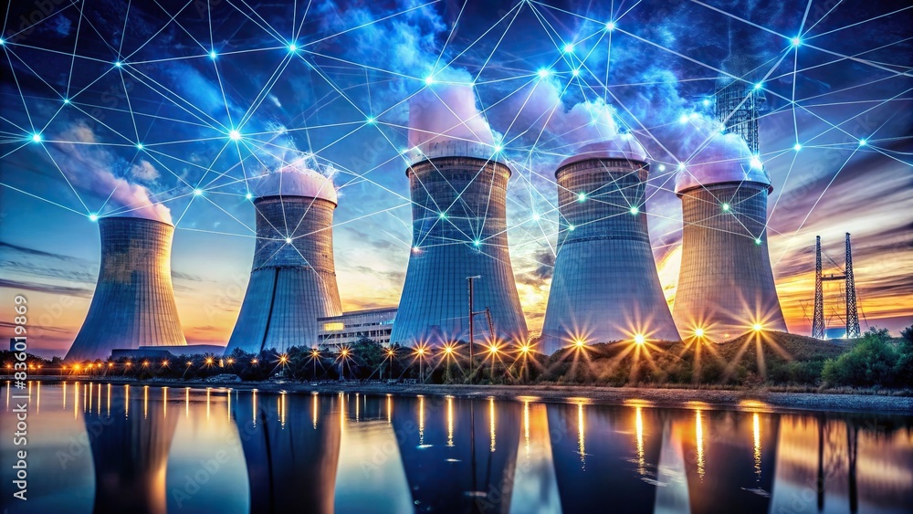 A futuristic stock photo featuring innovation in the nuclear energy ...