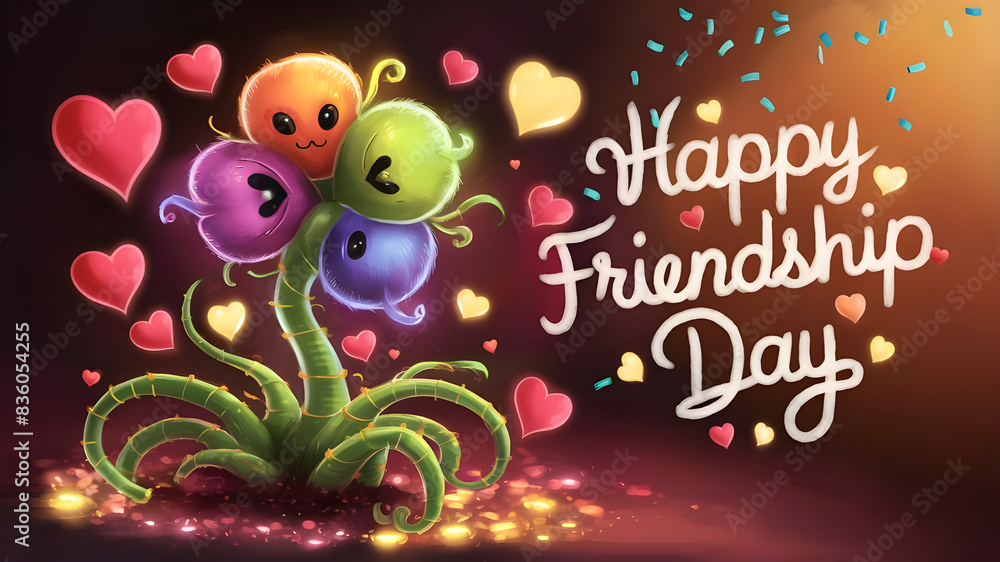 Celebrate Friendship with Vibrant Colors, Happy Friendship Day with a ...