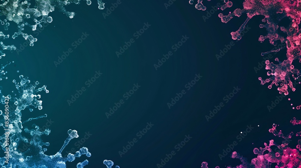 Pathogen, border, background wallpaper, blank in the middle, minimalism ...