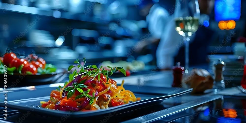 Virtual menus for modern dining experience in digital age. Concept ...