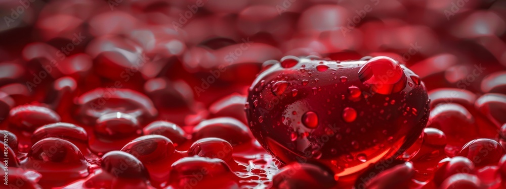 World Blood Donor Day, love, a heart formed by blood, 4k high ...