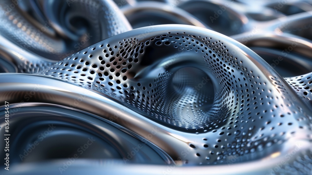 3D Abstract Shapes: Develop a series of 3D abstract shapes with dynamic ...