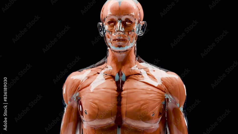 Human anatomy, muscles, organs, bones. Creative color palettes ...