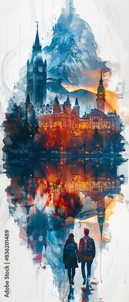 popular tourist destinations, highlighting crowd appeal focus on, theme ...