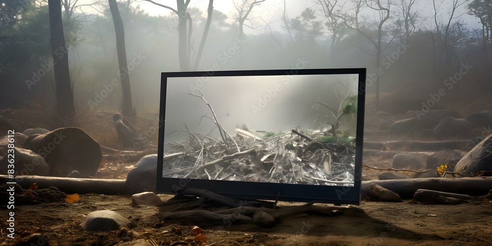 Impact of plastic pollution on forests and parks Contaminating soil and ...