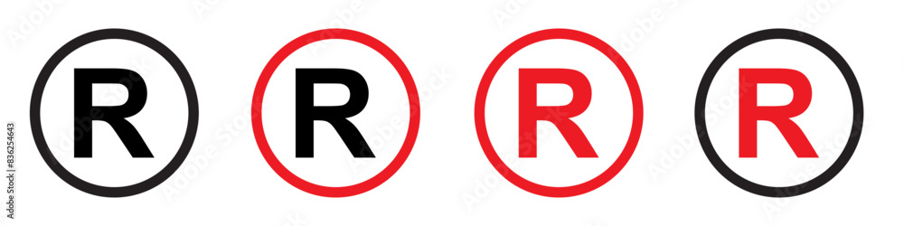 Poster Registered trademark symbol line art vector – Wall Art | UkPosters