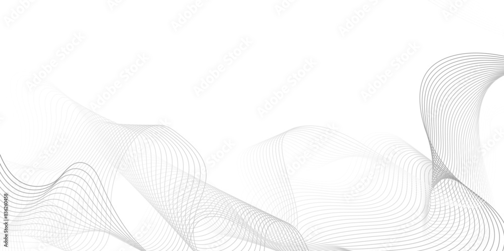 Abstract grey wavy lines Digital frequency track equalizer background ...