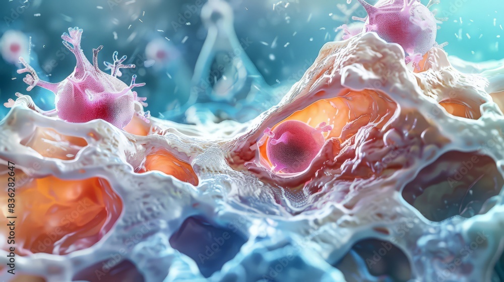 Bone cell types: Depict osteoblasts, osteoclasts, and osteocytes ...