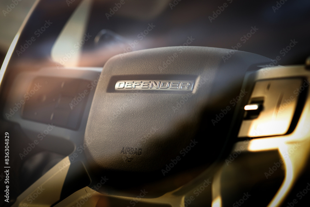 Gaydon, Warwick, UK June 2024: New Land Rover Defender Detail shot ...