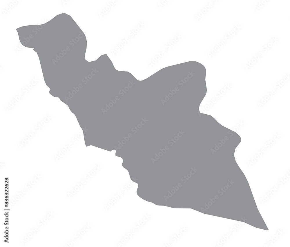 Outline of the map of the region of Azerbaijan - Naxçıvan, Nakhchivan ...