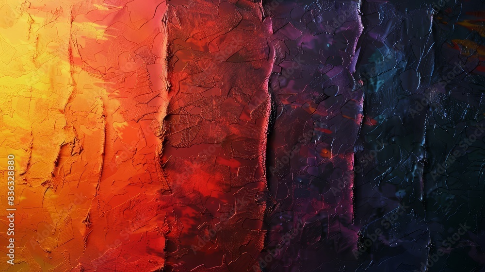 Mixed media dimensional flag (close up, focus on, copy space) Brilliant ...