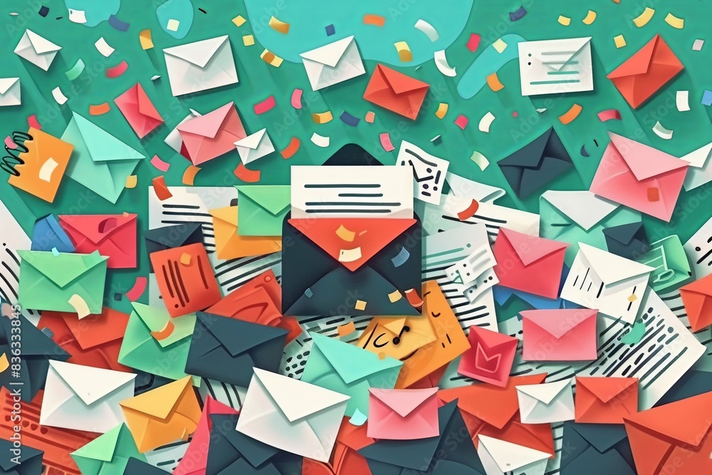 Overflowing inbox, A visual representation of the overwhelming workload ...