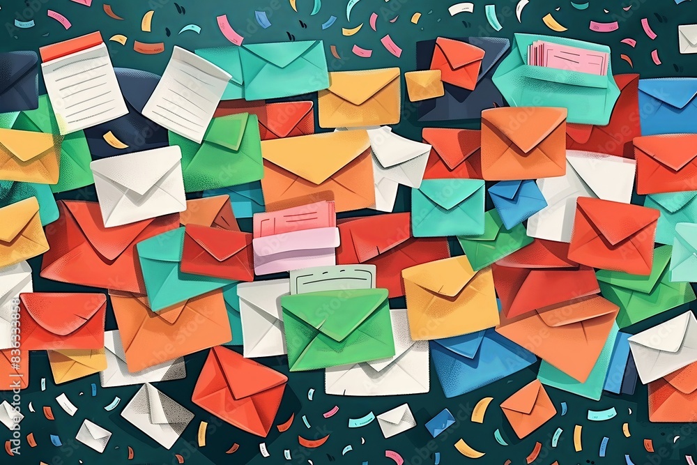 Overflowing inbox, A visual representation of the overwhelming workload ...