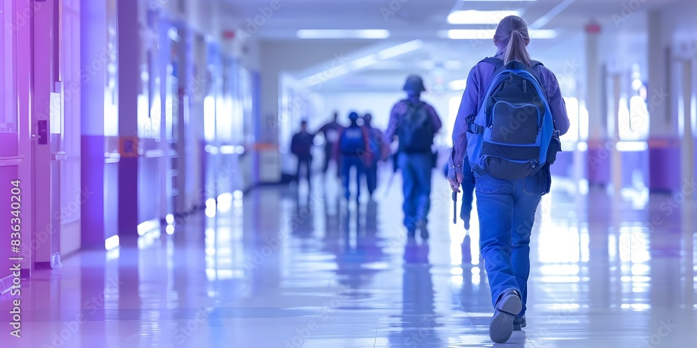 Securing school corridors during emergencies with SWAT team presence ...