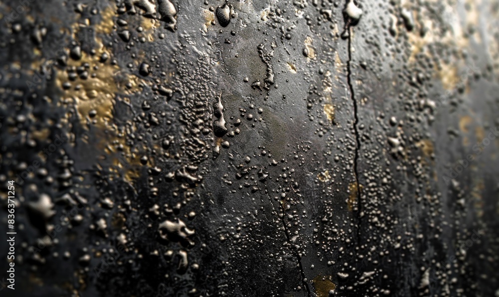 A captivating metal surface texture, featuring corrosion inclusions in ...