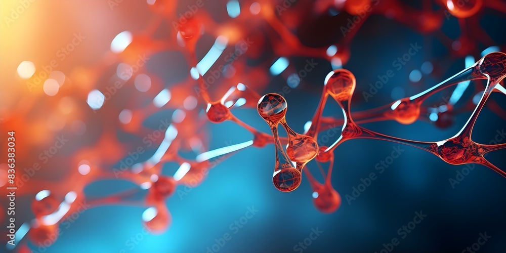 In-depth Molecular Structure Background for Scientific Context. Concept ...