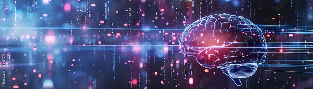 neural interface technology in the brain a computer screen displays a ...