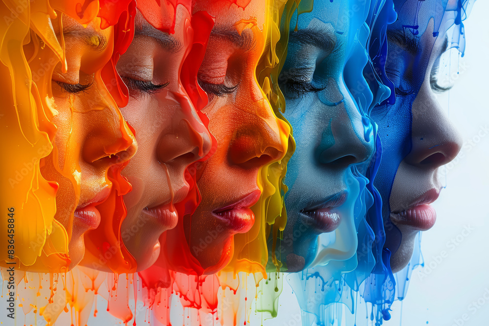 A spectrum of attitudes spanning the range of human emotion, from ...