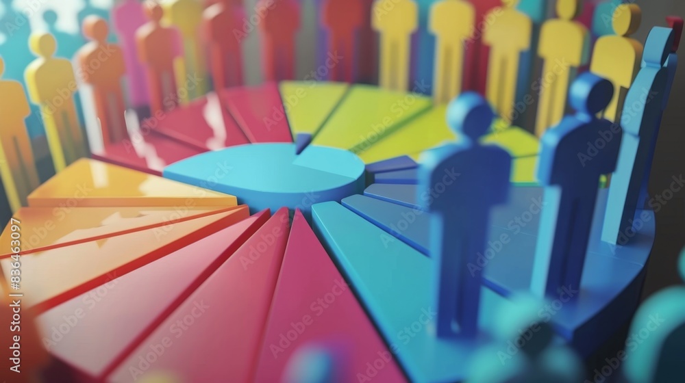 A dashboard with pie charts and bar graphs representing the ...