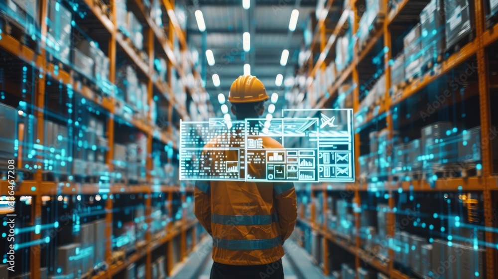 Augmented reality in a warehouse management system, identifying ...