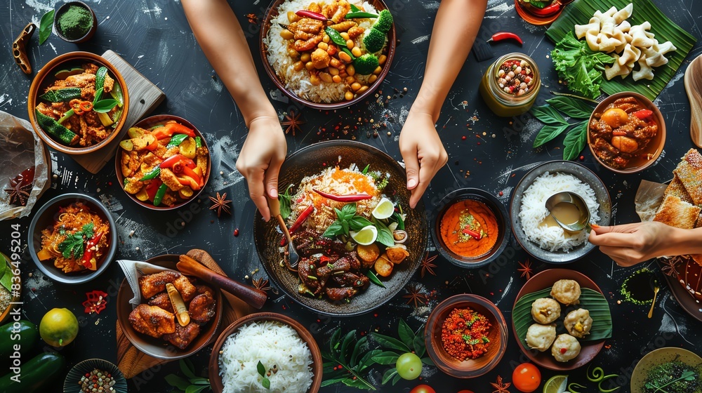 Explore world cuisines through a visual journey, featuring iconic ...