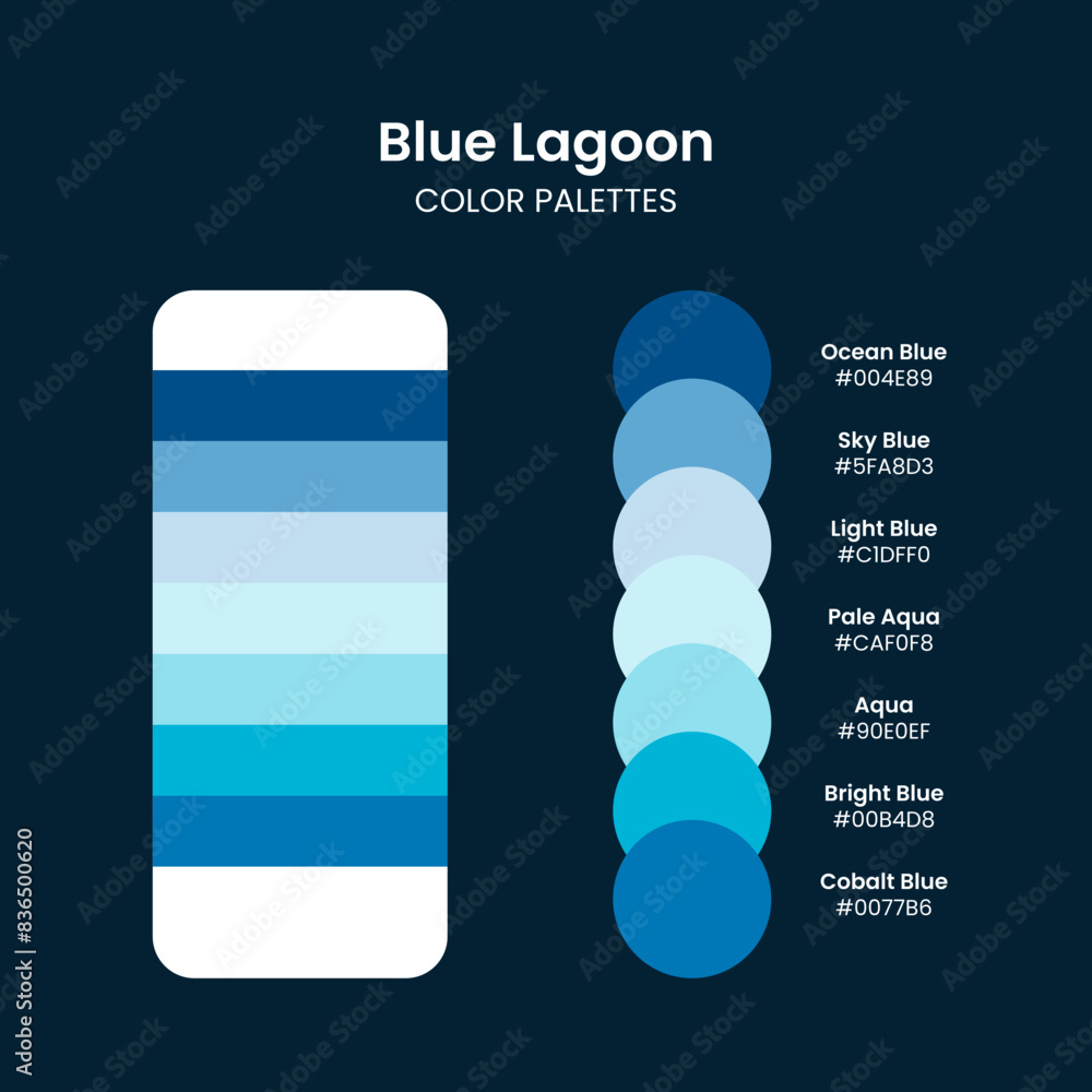 blue lagoon color palettes for your creative design. Ocean themed color ...