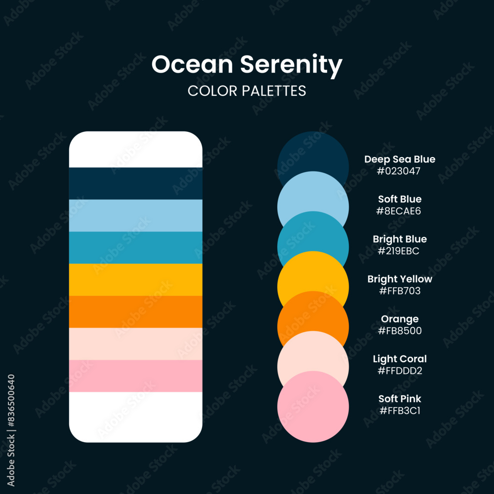 ocean serenity color palettes for your creative design. Ocean themed ...