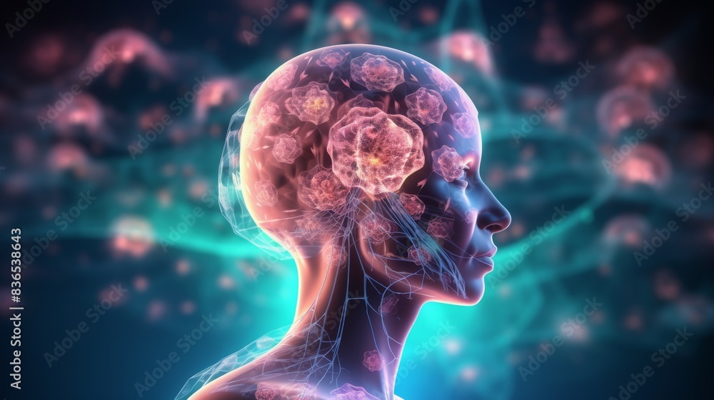 Visualizing Cancer Progression: 3D Illustration of Tumor Development on ...