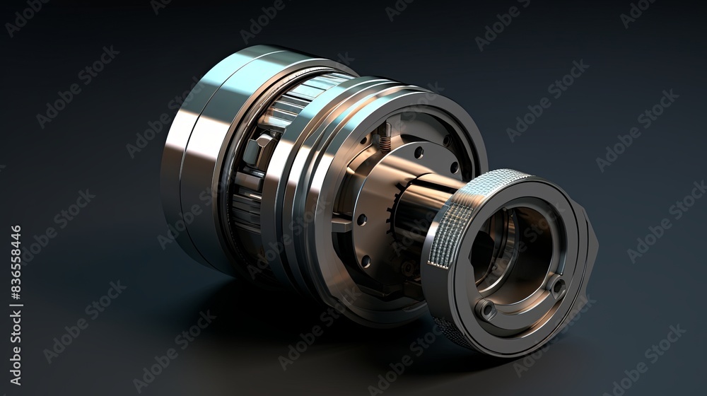 Detailed Internal Structure of Engine Piston in 3D Render Showing ...