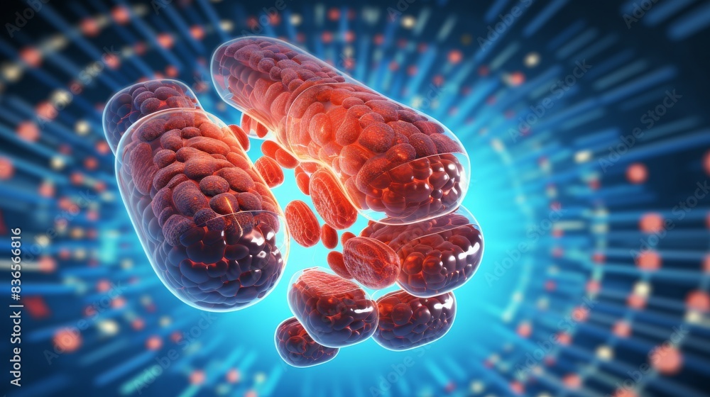 Pharmaceutical Pills Dissolving in Human Stomach - 3D Medical ...