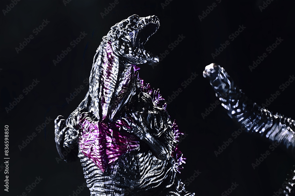 Statue of the Japanese version of Godzilla. Stock Photo | Adobe Stock