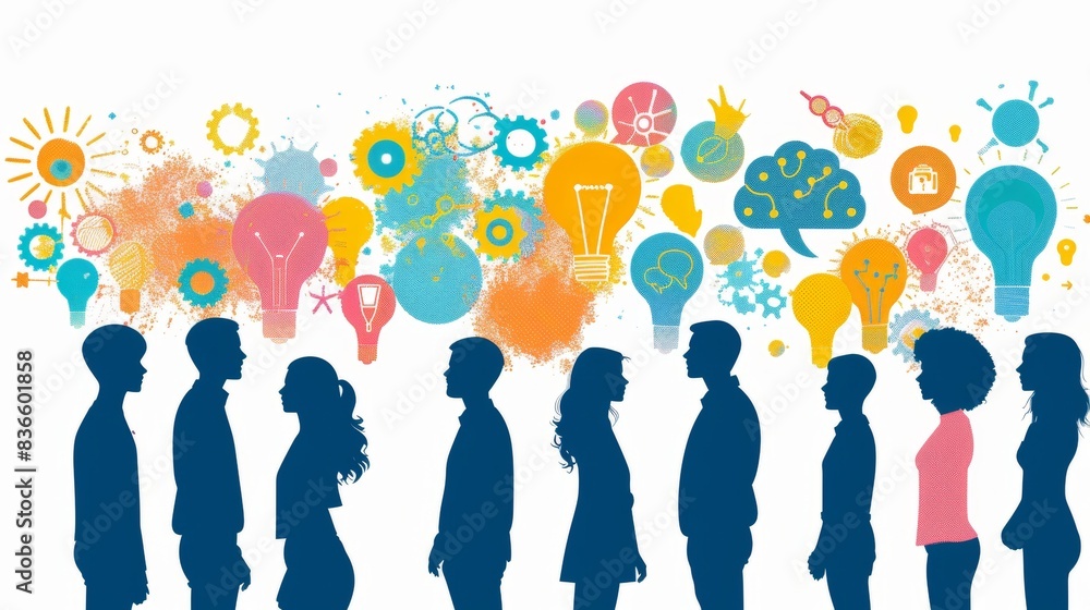 Creative Minds Unleashed Diverse Group of People Embracing Innovation ...