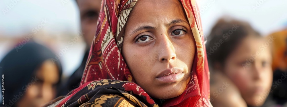 World Refugee Day: A Look of Hope - 4k Wallpaper. This poignant and ...